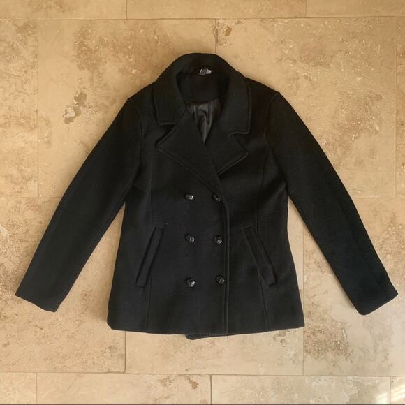 H&M | Jackets & Coats | Hm Star Button Short Pea Coat Jacket | Poshmark
